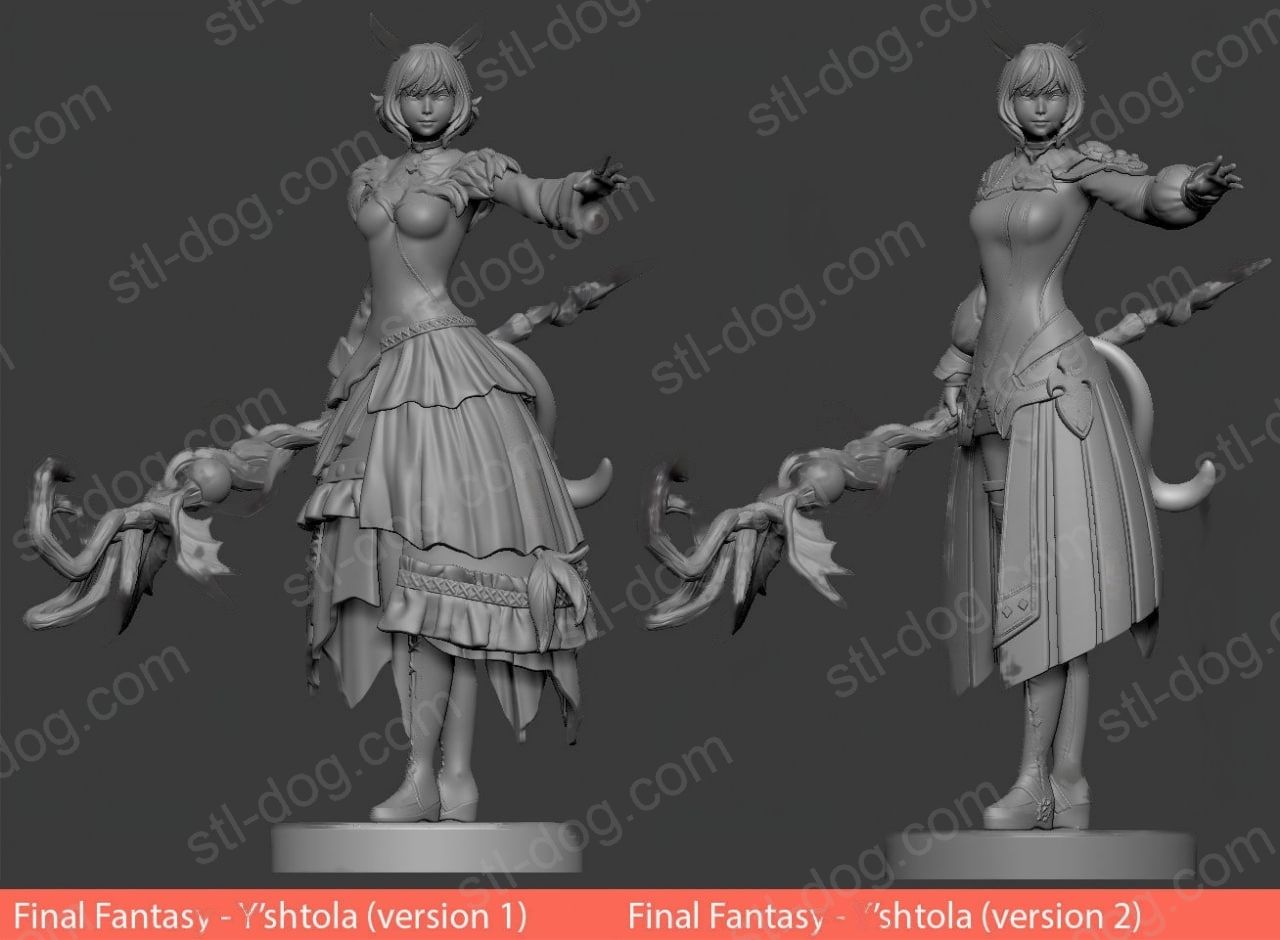 最终幻想纷争:FF14魔女Y’SHTOLA RHUL 3D打印图纸 - STL模型库